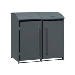 Tchibo - M&uuml;lltonnenbox - 139x83x135cm - anthrazit -
