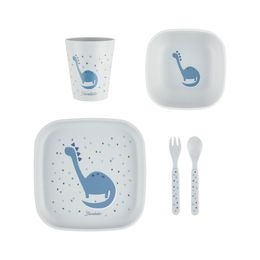 Tchibo - Sterntaler Geschirr-Set Dino Rexi - graublau