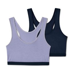 Tchibo - 2 M&auml;dchen-Bustiers - M&auml;dchen - Gr. 134/140 - violett