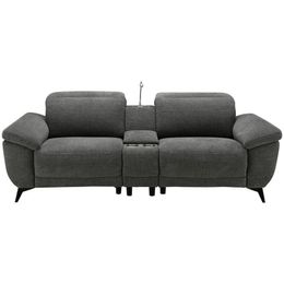 Livetastic Heimkino-Sofa, Grau, Metall, 2-Sitzer, 230x98x103 cm, motorische Relaxfunktion, USB-C-Anschluss, Wohnzimmer, Sofas & Couches, Sofas, Heimkino Sofas
