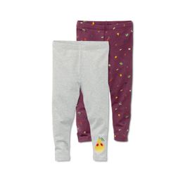 Tchibo - 2 Leggings - Baby - Gr. 62/68 - grau/print