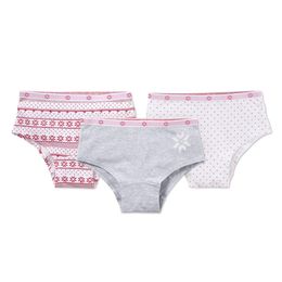 Tchibo - 3 Pantys - M&auml;dchen - Gr. 146/152 - wei&szlig;/print