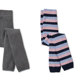 Tchibo - 2 Strickleggings - M&auml;dchen - Gr. 146/152 - dunkelblau/gestreift