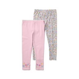 Tchibo - 2 Kinder-Leggings - Baby - Gr. 50/56 - creme/gebl&uuml;mt