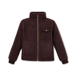 Tchibo - Teddypl&uuml;schjacke - Kinder - Gr. 134/140 - dunkelbraun