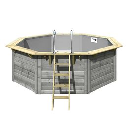 Karibu Gartenpool-Set &raquo;Modell 1&laquo; - grau