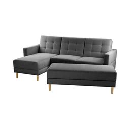 Tchibo - Federkern-Eckschlafsofa &raquo;Just Relax&laquo; mit Stauraumbank - 222x144x92cm - anthrazit -