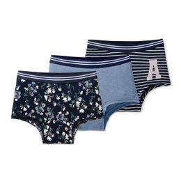 Tchibo - 3 Pantys - M&auml;dchen - Gr. 170/176 - dunkelblau/gestreift