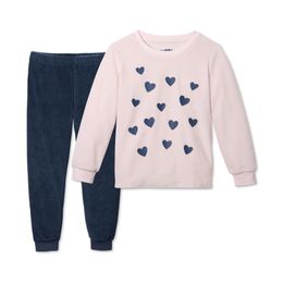 Tchibo - Nicki-Pyjama - Baby - Gr. 86/92 - dunkelblau/print