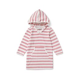 Tchibo - Kinder-Frottierponcho - Kinder - Gr. 110/116 - rosa/gestreift