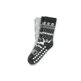 Tchibo - 2 Paar Antirutsch-Socken - Kinder - Gr. 39-42 - anthrazit