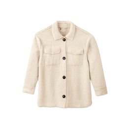 Tchibo - Teddyfleece-Shacket - M&auml;dchen - Gr. 170/176 - wei&szlig;