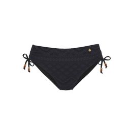 Lascana Damen Bikini-Slip, Schwarz, Gr. 44, Bikinihosen, Material: Polyamid