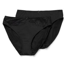 Tchibo - 2 Slips - Damen - Gr. S - schwarz