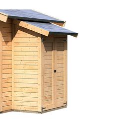 Karibu Anlehn-Ger&auml;tehaus - 123x65x188cm - naturfarben -