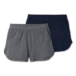 Tchibo - 2 Sportshorts - M&auml;dchen - Gr. 146/152 - dunkelblau