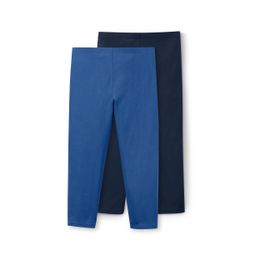 Tchibo - 2 Leggings - M&auml;dchen - Gr. 122/128 - dunkelblau