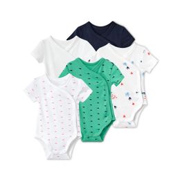 Tchibo - 5 Baby Baumwoll-Bodys - Baby - Gr. 86/92 - dunkelblau