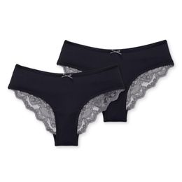 Tchibo - 2 Brazilslips - Damen - Gr. L - dunkelgrau