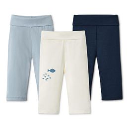 Tchibo - 3 Baby Jerseyhosen - Baby - Gr. 50/56 - dunkelblau