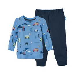 Tchibo - Sweatshirt und -hose - Baby - Gr. 98/104 - dunkelblau/print