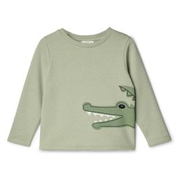 Tchibo - Kinder-Sweatshirt mit Krokodil-Print - Baby - Gr. 62/68 - olivgr&uuml;n/print