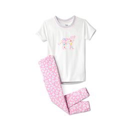 Tchibo - Kurzarm-Pyjama mit Leggings - Baby - Gr. 86/92 - hellblau/print