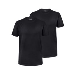 Tchibo - 2 T-Shirts mit Rundhalsausschnitt - Herren - Gr. S - schwarz