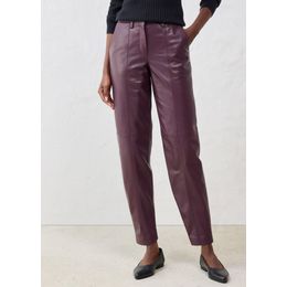 bonprix Lederhose aus Lammnappa, rot, Gr.36, Moderner , bequemer Karottenschnitt, Lederhose aus Lammnappa, aus Nappaleder