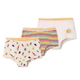 Tchibo - 3 Pantys - M&auml;dchen - Gr. 86/92 - wei&szlig;/gestreift