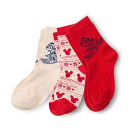 Tchibo - 3 Paar Socken &raquo;Mickey and Friends&laquo; - M&auml;dchen - Gr. 35-38 - dunkelblau