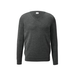 Tchibo - Merino-Pullover mit V-Ausschnitt - Herren - Gr. 54 - grau