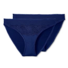 Tchibo - 2 Slips - Damen - Gr. S - blau