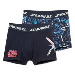 Tchibo - 2 Slipboxer &raquo;Star Wars&laquo; - Jungen - Gr. 122/128 - blau/print