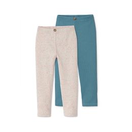 Tchibo - 2 Rippleggings - M&auml;dchen - Gr. 122/128 - petrol