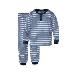 Tchibo - Kinder-Pyjama - Jungen - Gr. 170/176 - hellblau/gestreift