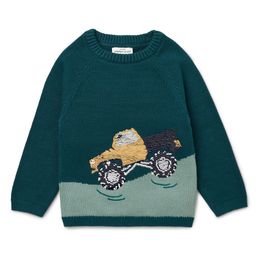Tchibo - Kinder-Strickpullover - Kinder - Gr. 122/128 - dunkelgr&uuml;n