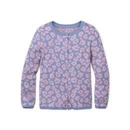 Tchibo - Strickjacke - M&auml;dchen - Gr. 134/140 - hellblau/print