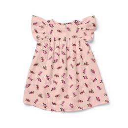 Tchibo - Baby-Musselinkleid - Baby - Gr. 86/92 - rosa/gebl&uuml;mt