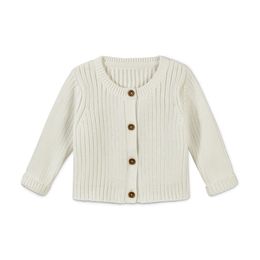Tchibo - Baby Baumwoll-Strickjacke - Kinder - Gr. 98/104 - wei&szlig;