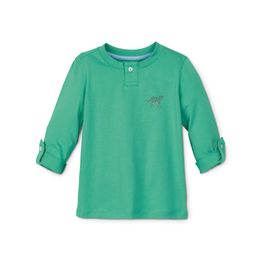 Tchibo - Baumwoll-Langarmshirt - Jungen - Gr. 110/116 - olivgr&uuml;n