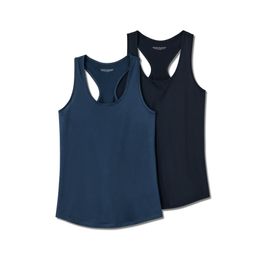 Tchibo - 2 Sport-Tops - Damen - Gr. XS - dunkelblau
