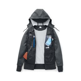 Tchibo - Unisex-Reise-Kapuzenjacke - Unisex - Gr. XXL - grau