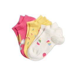 Tchibo - 3 Paar Kinder-Sneakersocken - M&auml;dchen - Gr. 31-34 - creme