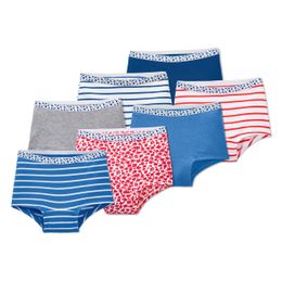 Tchibo - 7 Pantys - M&auml;dchen - Gr. 122/128 - dunkelblau/gestreift