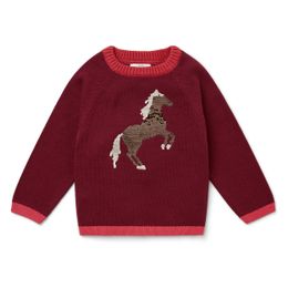 Tchibo - Kinder-Strickpullover - Kinder - Gr. 122/128 - weinrot