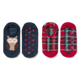 Tchibo - 2 Paar Hausschuhslippersocken - Kinder - Gr. 39-42 - dunkelblau