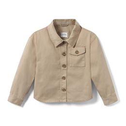 Tchibo - Kinder-Denimjacke - M&auml;dchen - Gr. 122/128 - beige