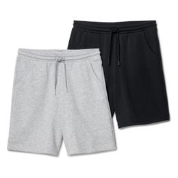 Tchibo - 2 Kinder-Sweatshorts - Jungen - Gr. 170/176 - schwarz