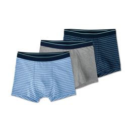 Tchibo - 3 Slipboxer - Jungen - Gr. 122/128 - dunkelblau/gestreift